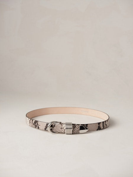 Kristen Silver Snake Belt – August Baton Rouge